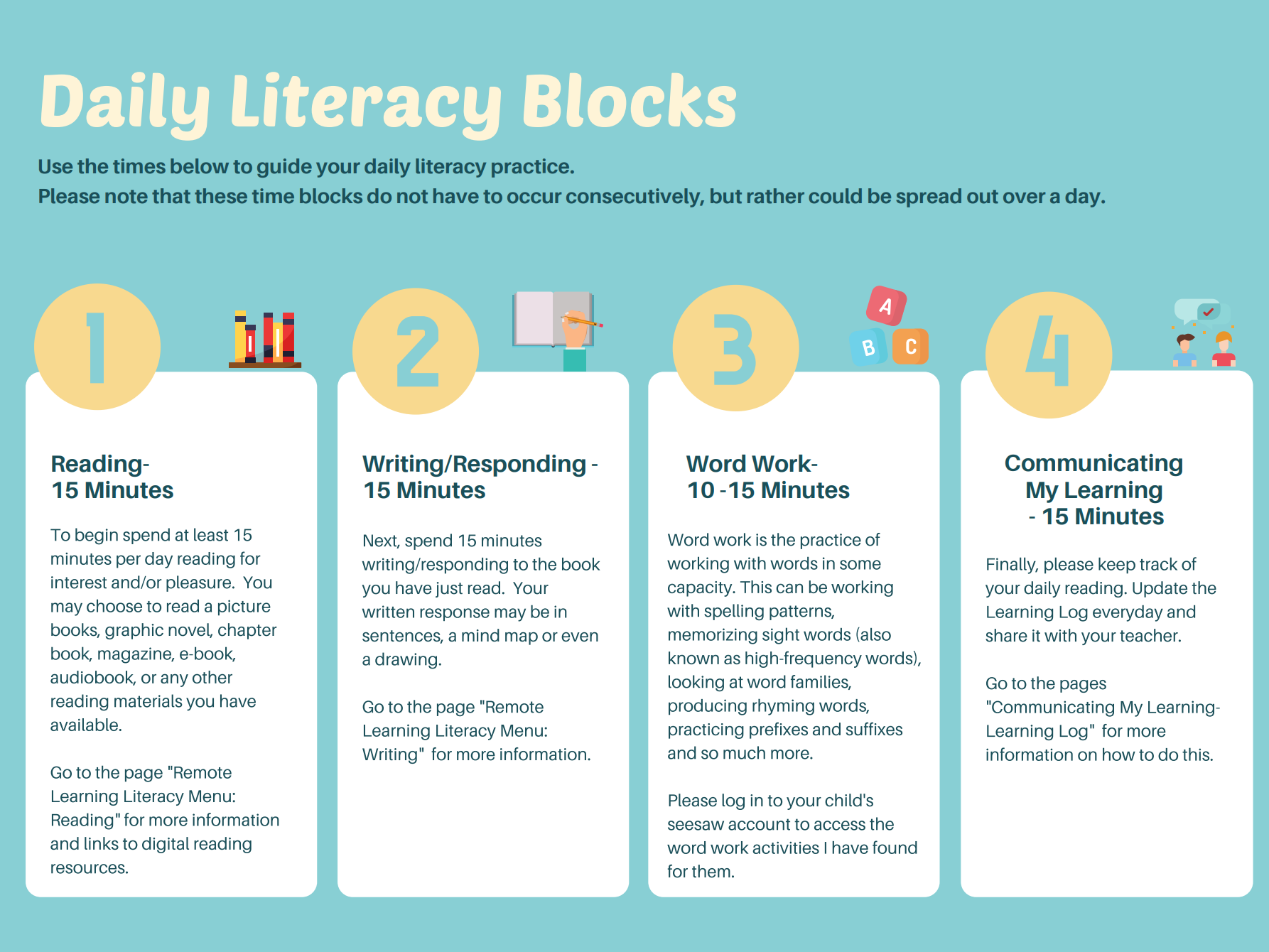 Early Years: Remote Learning Menu- Literacy – @MsMcLauchlan Reads