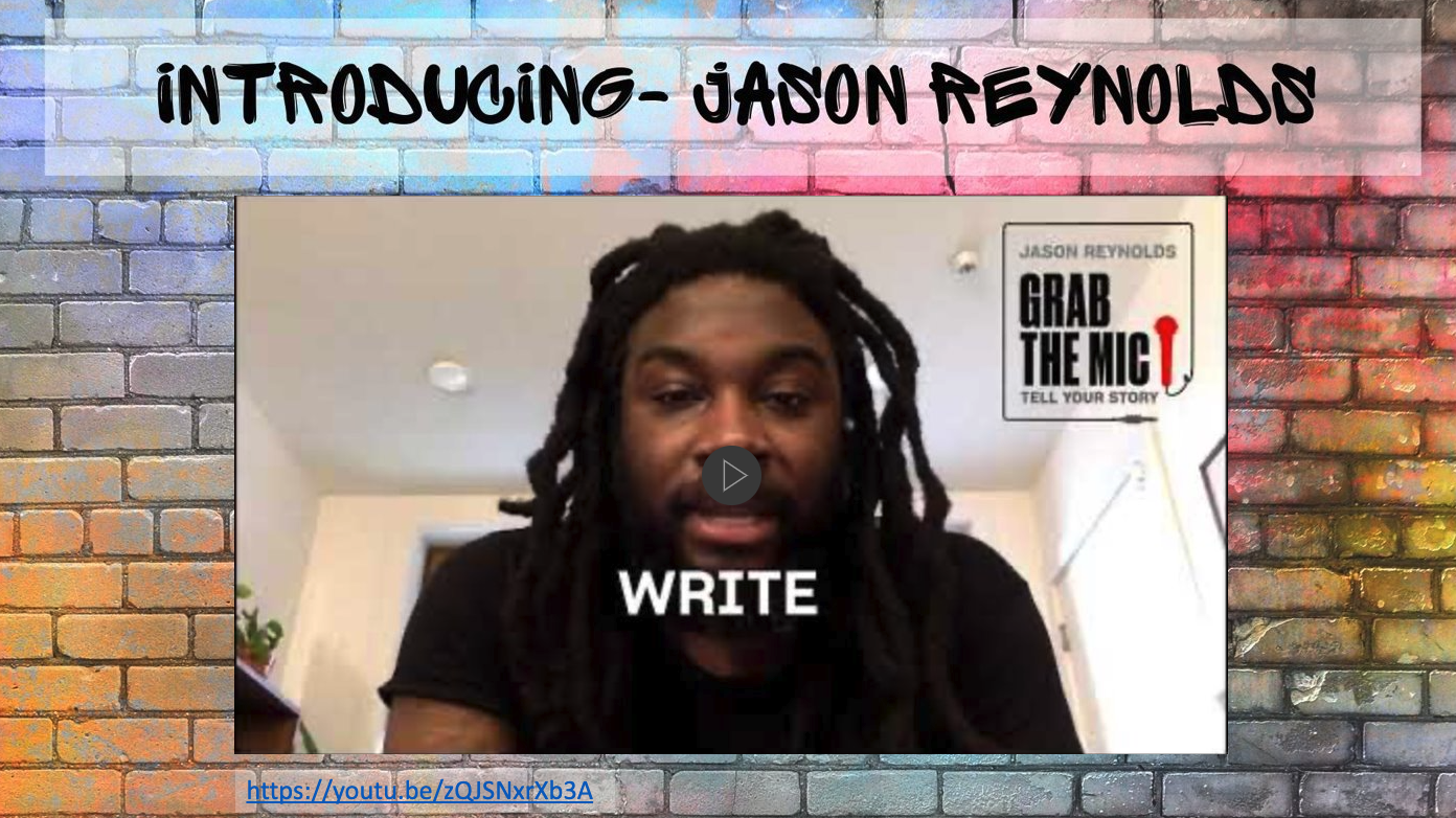 Jason Reynolds- Write. Right. Rite. Prompts – @MsMcLauchlan Reads